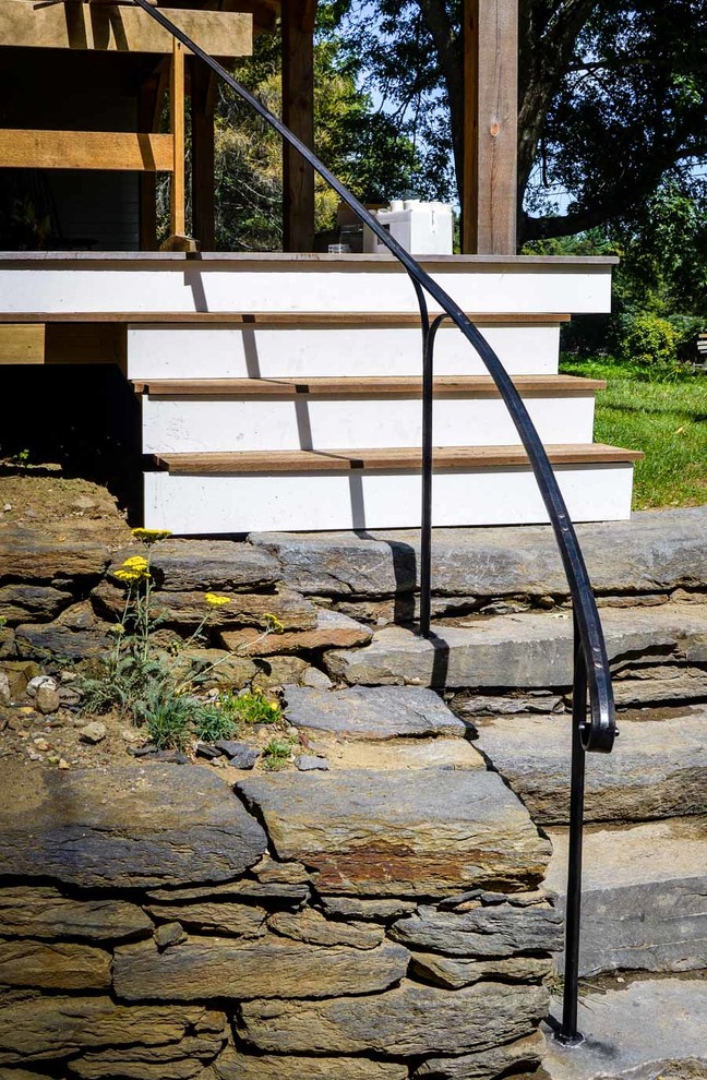 Entry Rails - Traditional - Entry - Boston - by Rising Sun Forge | Houzz