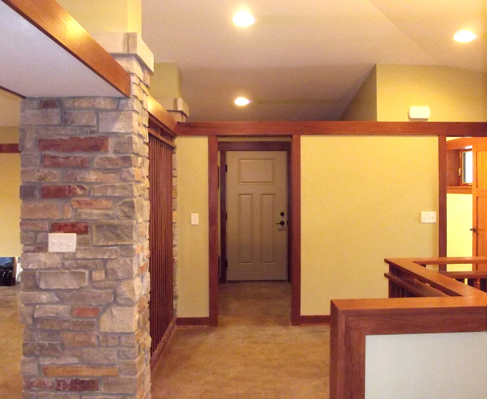 Entry / Stair area - Launch Rm. and Powder Rm. beyond - Contemporary ...