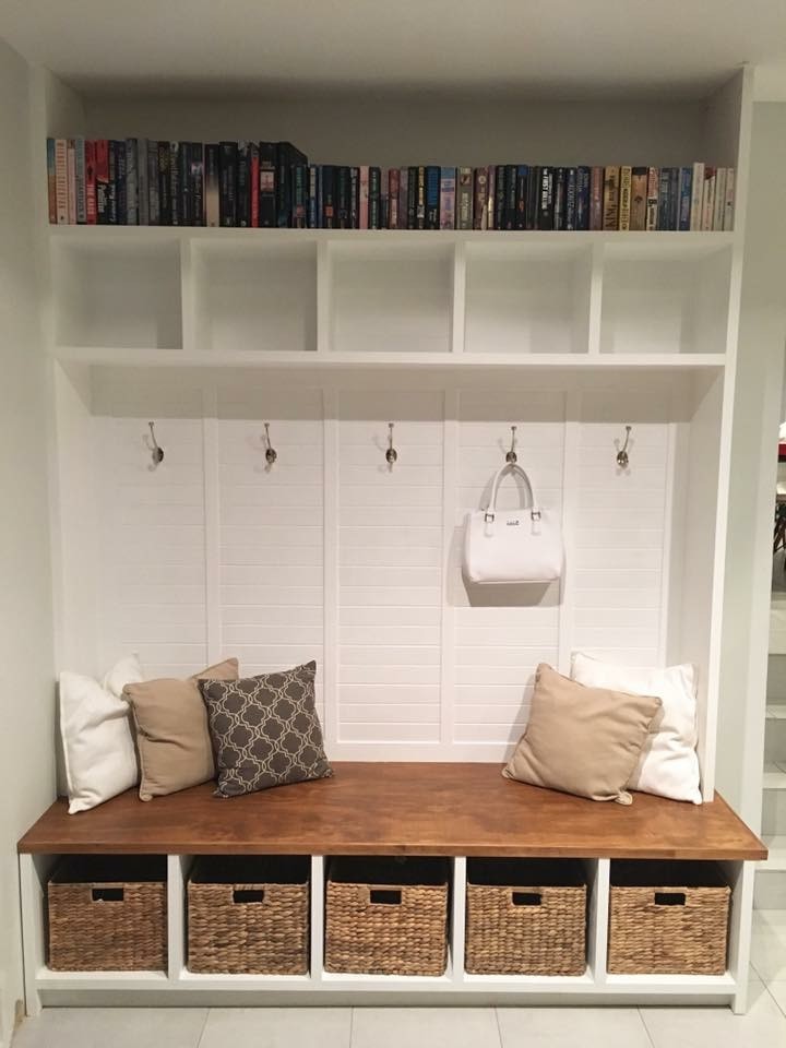 Entry storage bench - Beach Style - Entry - Other | Houzz