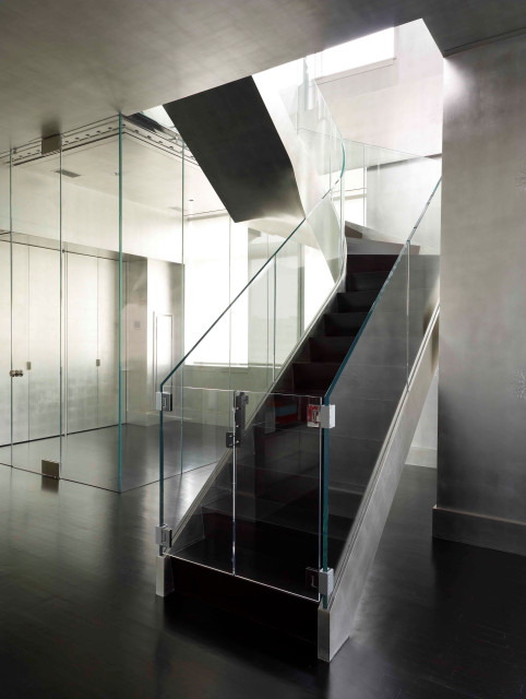 Entry vestibule & stairs - Modern - Staircase - New York - by DUCE ...