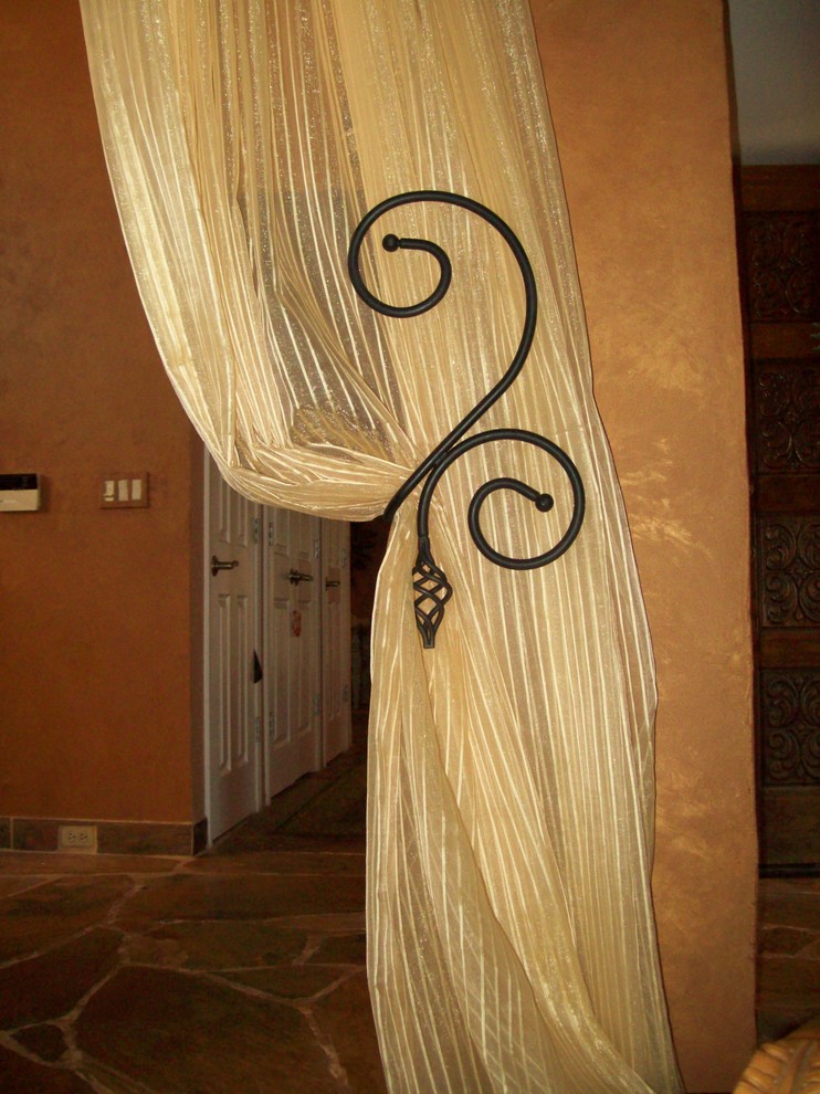 Entryway stationary sheers - Traditional - Entry - Phoenix - by Window ...