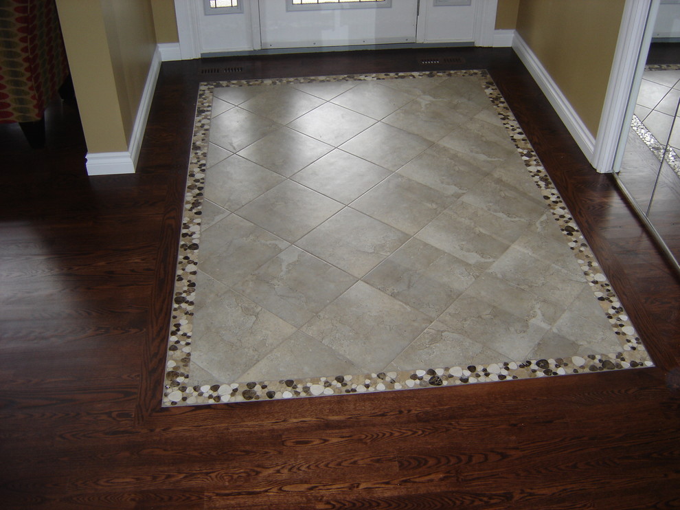 Estate Drive tile inlay - Modern - Entry - Edmonton - by PH'Designs | Houzz