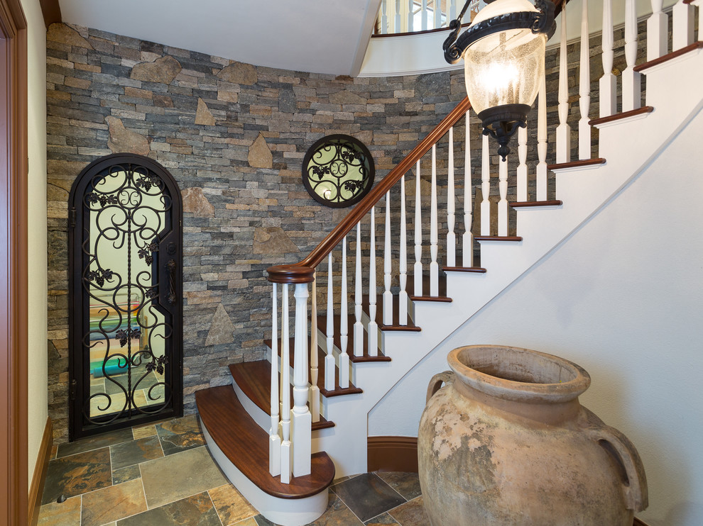 European Style Home with Natural Thin Stacked Stone Cladding ...