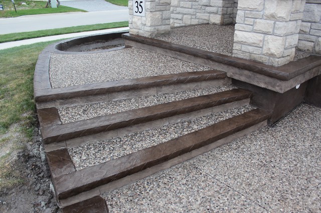 EXPOSED AGGREGATE WITH STAMPED BORDERS - Moderne - Entrée - Toronto ... EXPOSED AGGREGATE WITH STAMPED BORDERS - Moderne - Entrée - Toronto ...