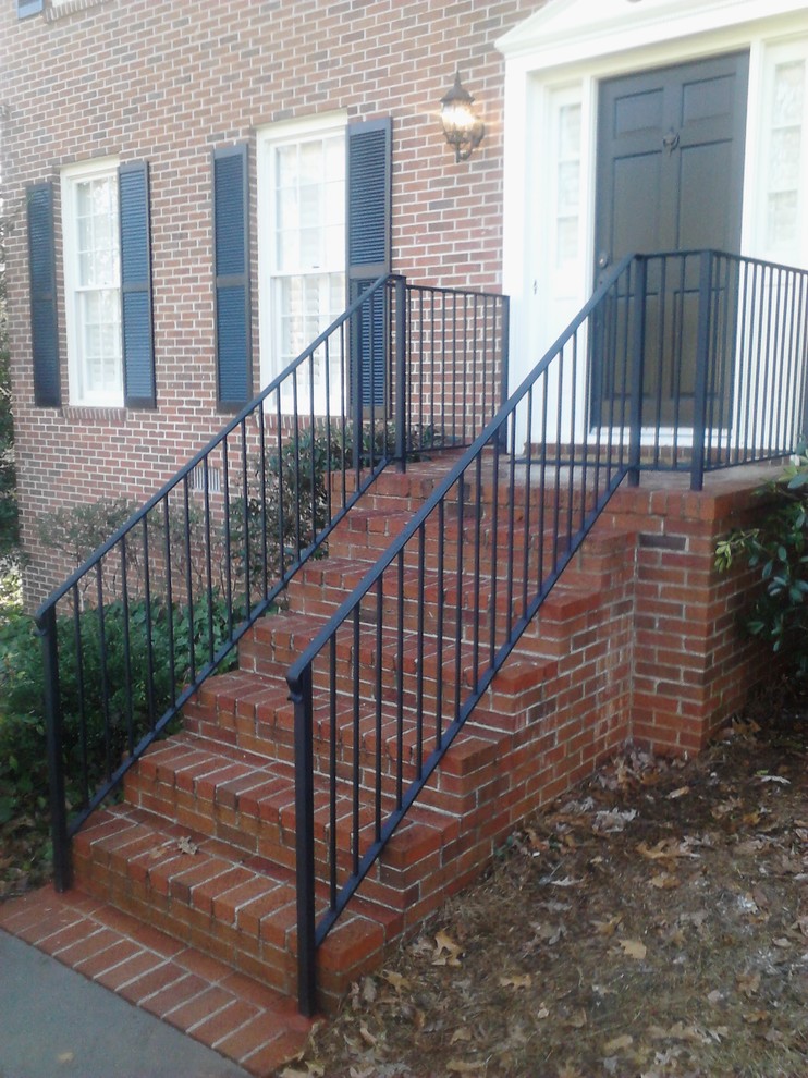 Exterior Wrought Iron Handrail / Railing - Mediterranean - Entry ...