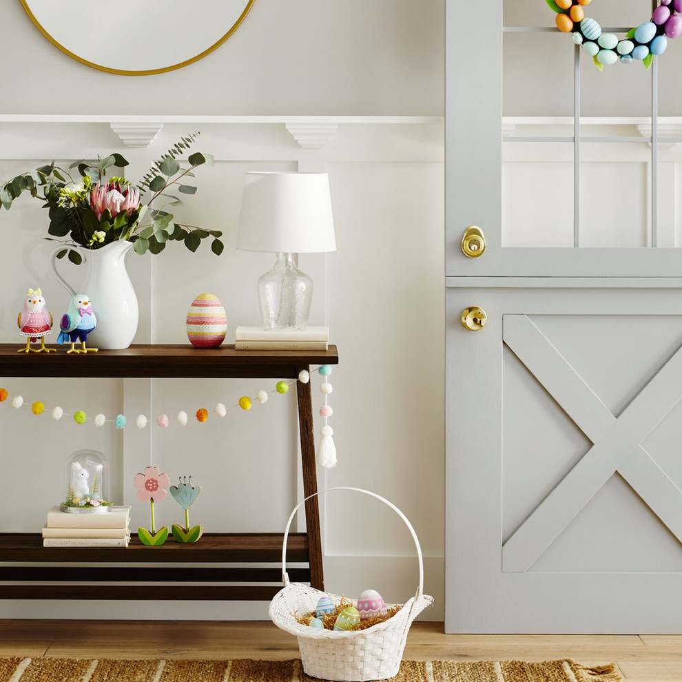 Farmhouse Easter Inspired Entryway Ideas - Modern - Entry - Minneapolis ...