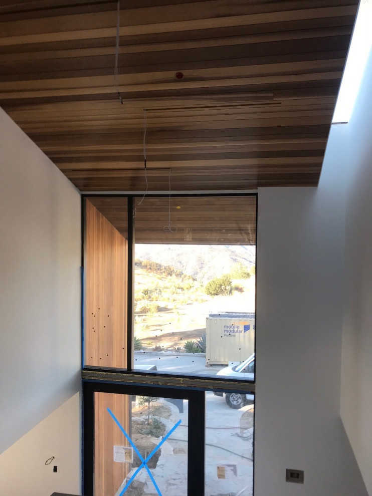 Fire Treated Western Red Cedar Siding - Modern - Entry - Los Angeles ...