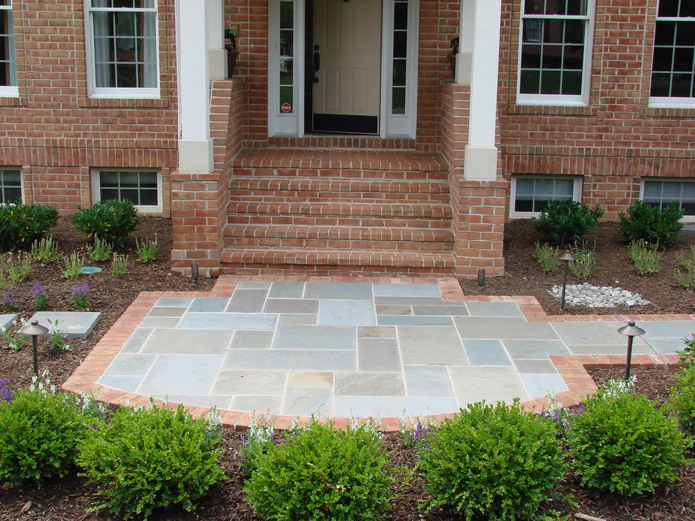 Flagstone & Brick Landing - Traditional - Entry - Baltimore - by Rhine ...