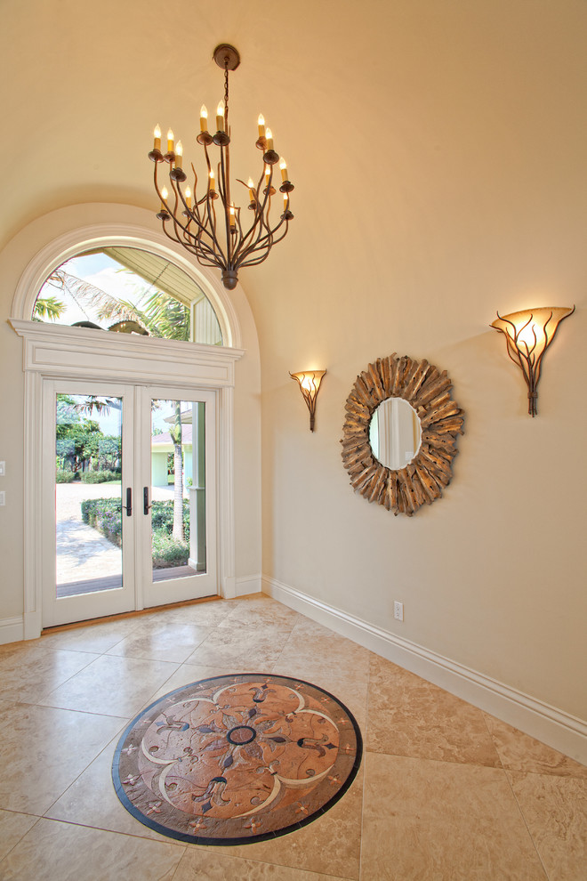 Floor Inlay - Traditional - Entry - Miami - by Real Stone and Granite ...