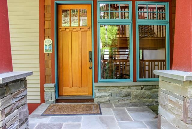 Formal Entry of Lake Bungalow - Arts & Crafts - Entrance - New York ...