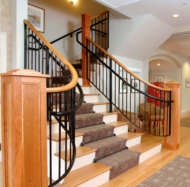 Foyer Renovation - Contemporary - Staircase - Boston - by SMP ...