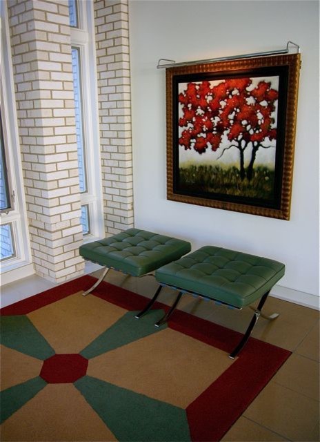 Foyer's Inset Custom Rug - Contemporáneo - Entrada - San Francisco - de ...