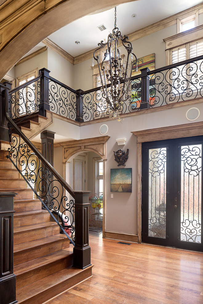 French Castle Balleroy Inspired Home - Entry - Kansas City - by Homoly ...