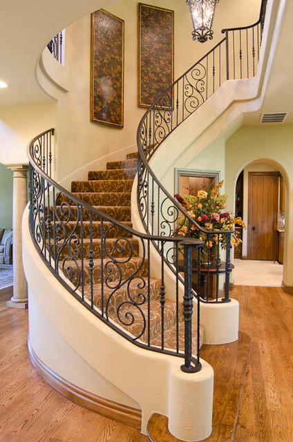 French Country - French Country - Staircase - Oklahoma City - by Brent ...
