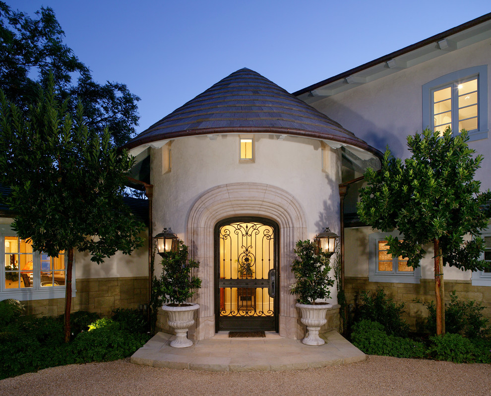 French Country Meets Montecito Ranch - French Country - Entry - Santa ...