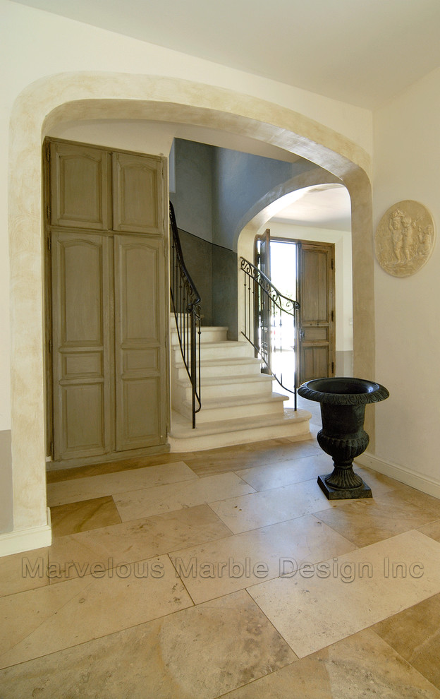 French Limestone - Traditional - Entry - Toronto - by Marvelous Marble ...