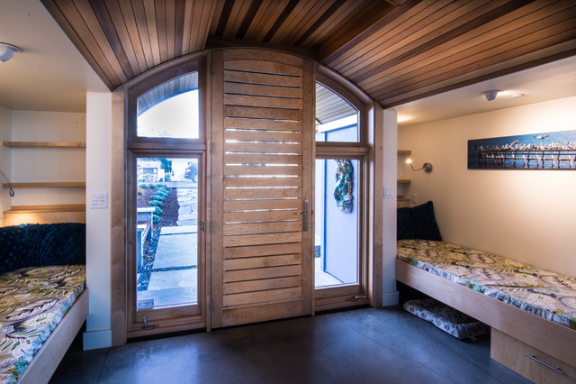 Front Entrance/Sleeping benches - Contemporain - Entrée - San Luis ...