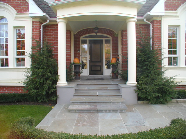 Front Entrances - Traditional - Entry - Toronto - by Aurora Landscape ...