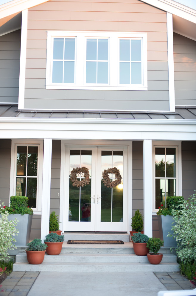 Front Entry Courtyard & Planters - Contemporary - Entry - Salt Lake ...