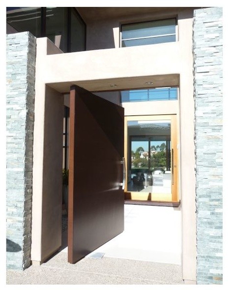 front entry pivot door - Contemporary - Entry - San Diego - by Access ...