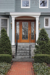 Front Porch Addition (Before & After) - Traditional - Entry - Other ...