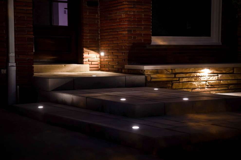 Front Steps and Landscape - Entrance - Detroit - by Lucia Landscaping ...