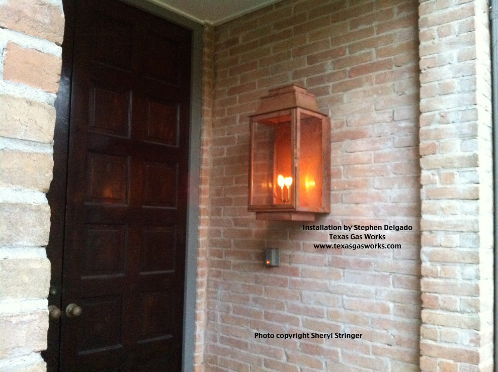 Gas Lantern Installations by Texas Gas Works - Contemporary - Entry ...
