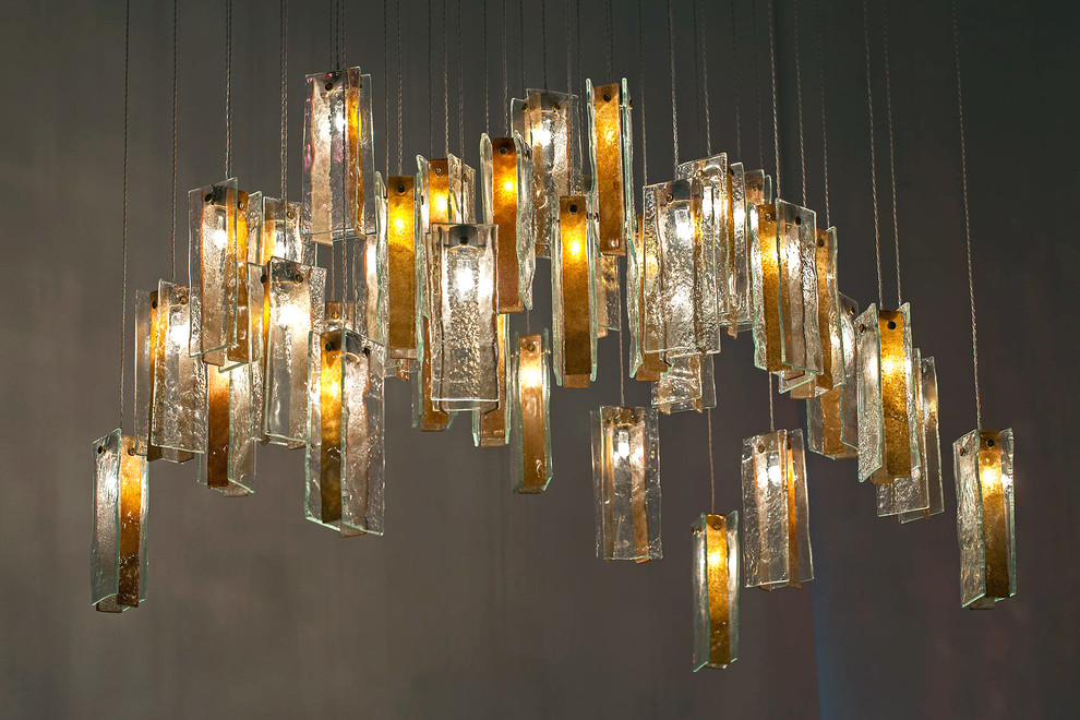 Gold Drops Glass art Lighting - Contemporary - Entry - Other - by ...