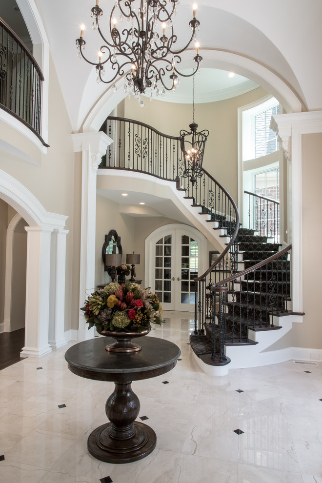 Grand Entry Staircase - Traditional - Entry - Other - by Tegethoff ...