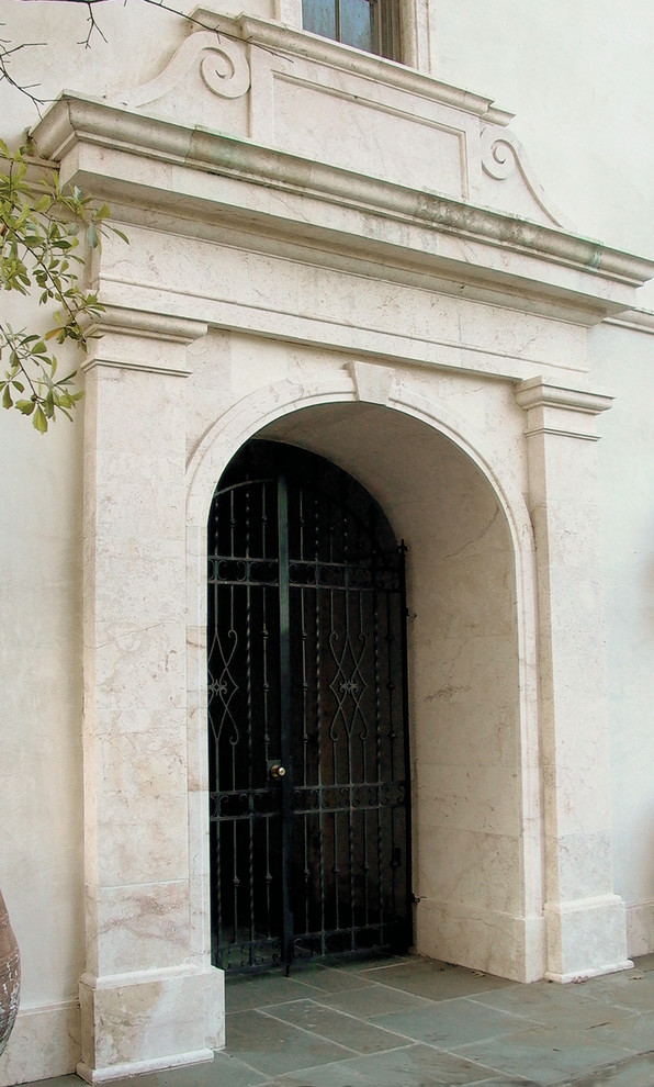 Grand Entryway with Entablature - Mediterranean - Entry - New Orleans ...