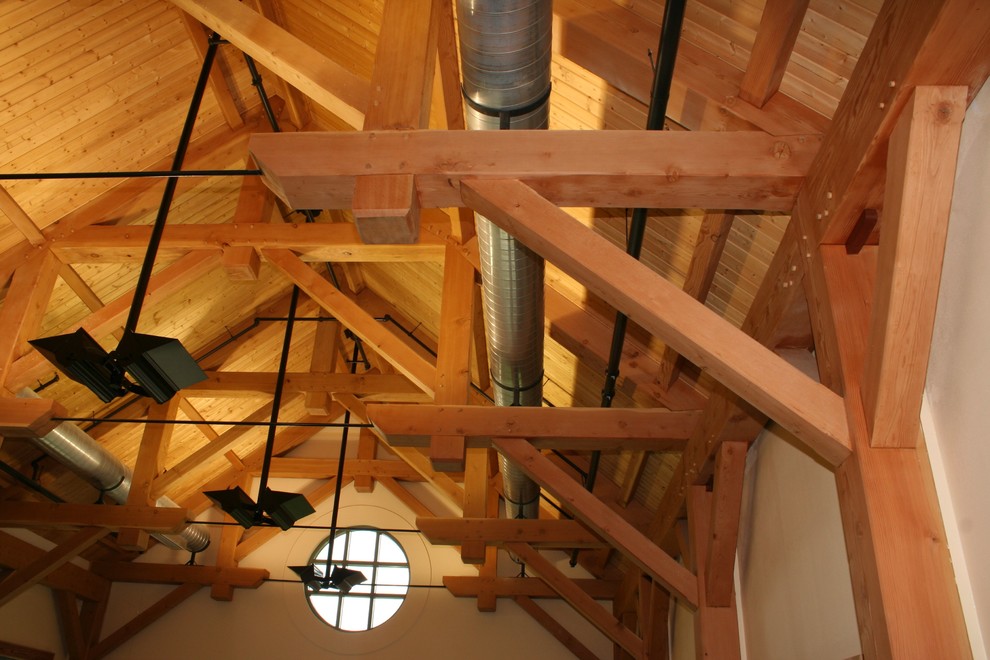 Hammer Beam Timber Frame Trusses - Moderno - Entrada - Otras zonas - de ...