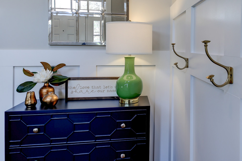 Happy Blue/White Home - Transitional - Entry - Dallas - by Karen ...