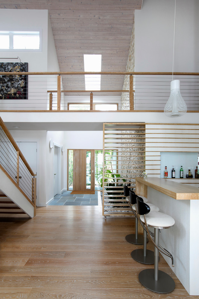 Heritage Wide Plank Flooring, Cerused Oak Flooring - Modern - Entry ...