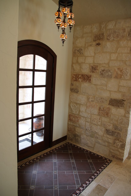 Hill Country Ethnic Home - Eclectic - Entry - Austin - by Design Tile ...