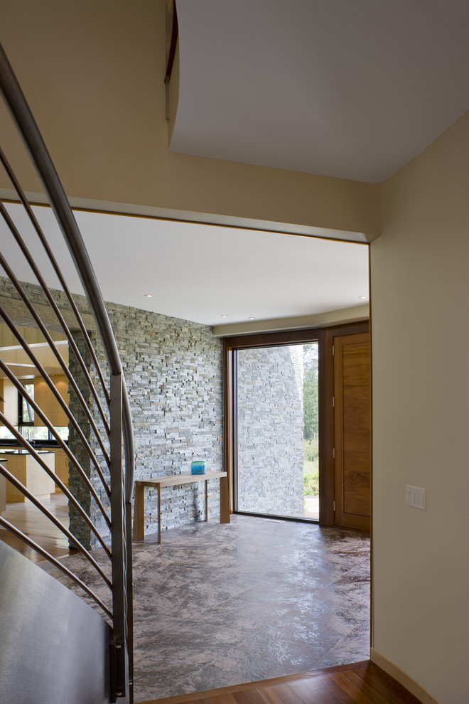 Hinge House - Modern - Entry - Providence - by LLB Architects | Houzz