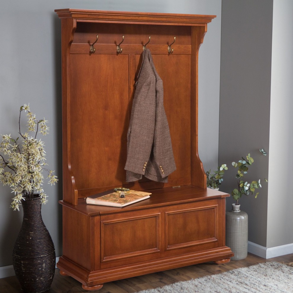 Home Styles Homestead Hall Tree in Warm Oak - Entry - New York - by ...