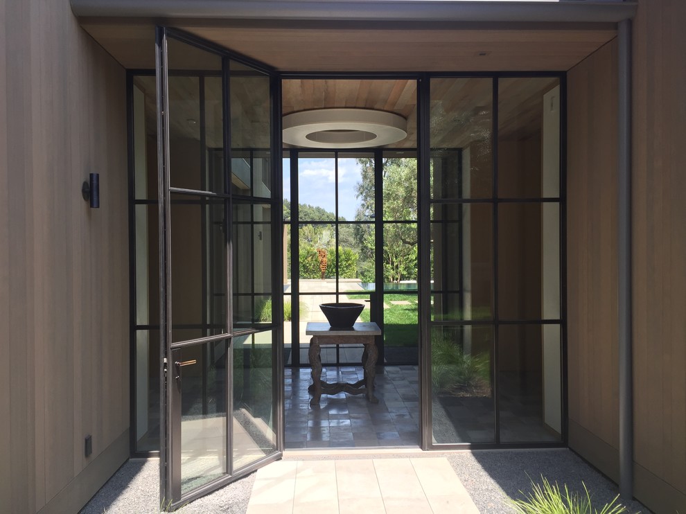 Jada Windows Outswing Steel Door with Sidelites - Contemporary - Entry ...