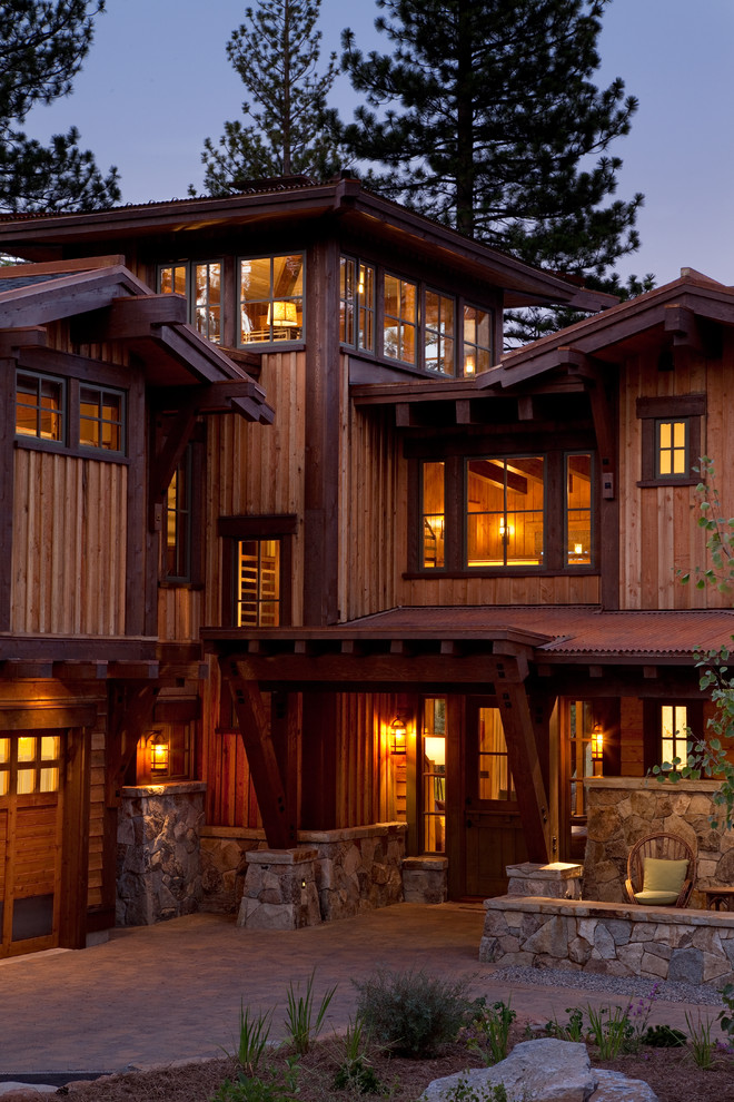 Lake Cabin - Rustic - Entry - Sacramento - by Walton Architecture and ...