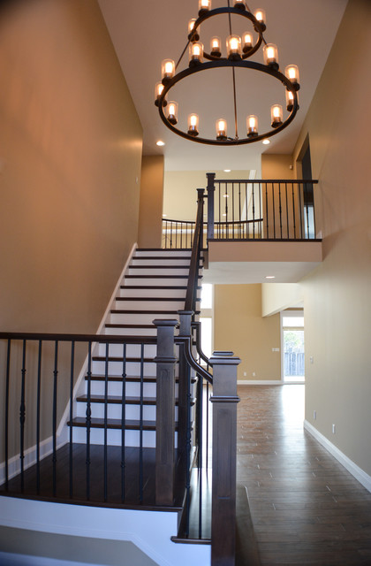 Lakeshore Traditional Two-Story - Transitional - Staircase - Toronto ...