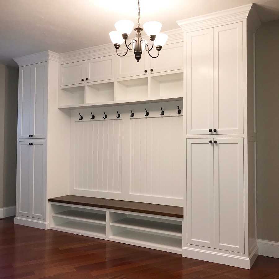 Large Bench Seat - Traditional - Entry - Boston - by New England Custom ...