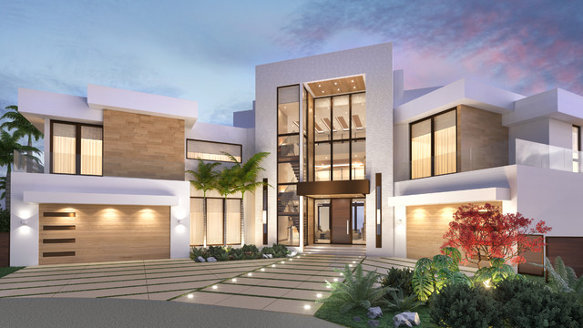 Las Olas Mansion - Contemporary - Entry - Miami - by Equilibrium ...