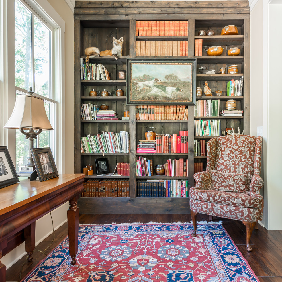 Library - Rustic - Entry - Atlanta - by Winans Homes | Houzz