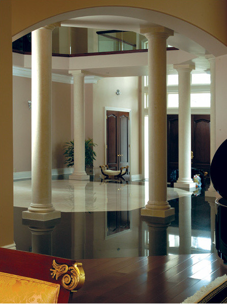 Limestone Columns in Round Rotunda - Traditional - Entry - Toronto - by ...