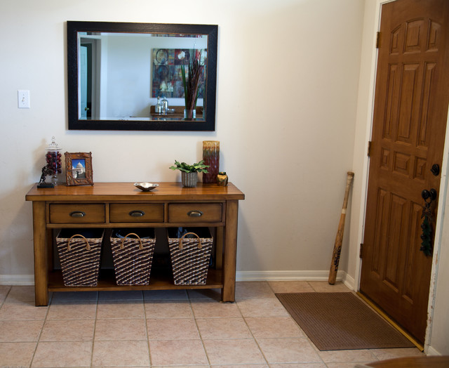 Living Room and Dining Room - Transitional - Entrance - Houston - by ...