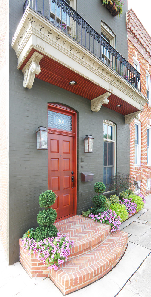 Locust Point Federal Style Facade - Traditional - Entry - Baltimore ...