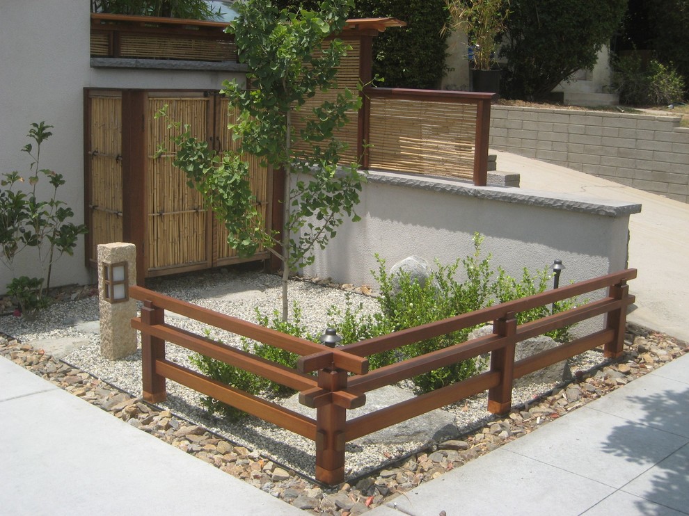 Low Japanese Zen Garden Fence - Asian - Entry - San Diego - by Wood's ...