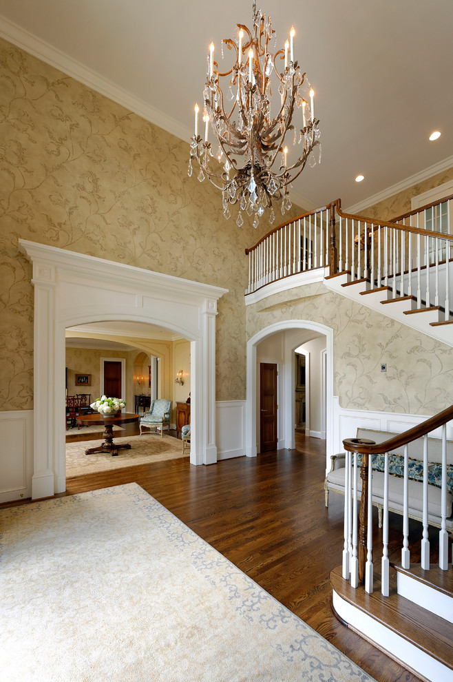 Main Entry Foyer - New Arched Openings - Traditional - Entry - DC Metro ...