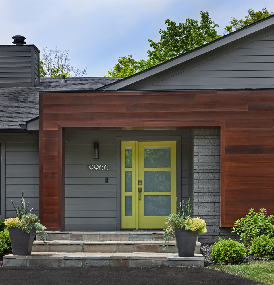 MID-CENTURY RENO - Contemporary - Entry - Detroit - by Glenda Meads ...