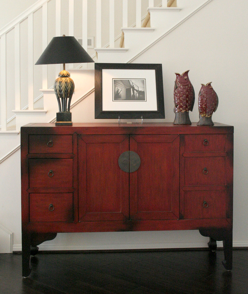 MODERN CHINESE RED CHEST IN HALL - Contemporary - Entry - San Francisco ...