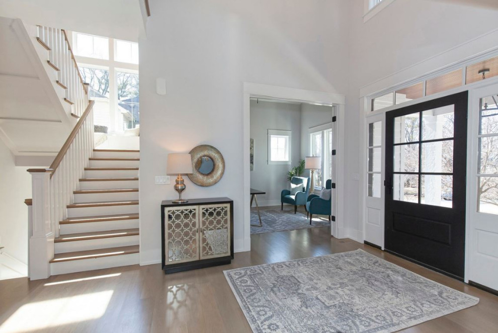 Modern Farmhouse Foyer - Farmhouse - Entry - Chicago - by Meyer Design ...